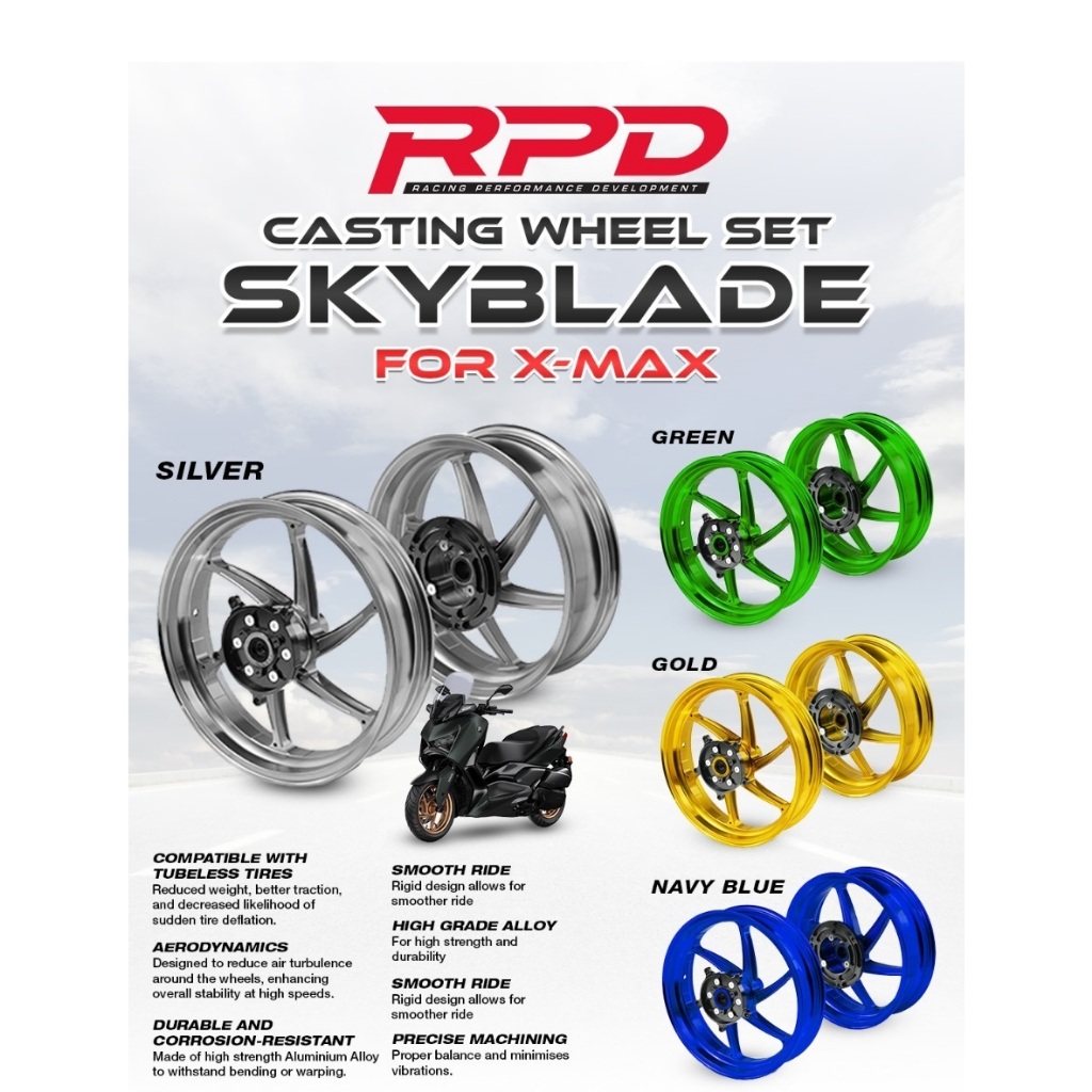 Jual Velg RPD CNC Casting Skyblade for X-max | Shopee Indonesia