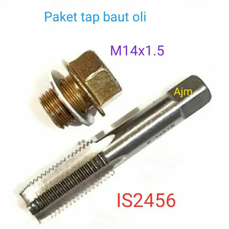 Jual IS2456 Paket tap baut oli oversize motor Set baut 19 kunci 17 set ring alumunium Bisa juga ...