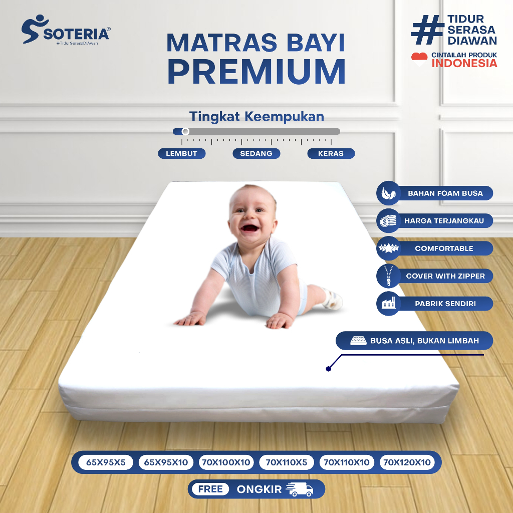 Jual Soteria Matras Bayi / Baby Mattress / Foambed High Calcium Foam ...