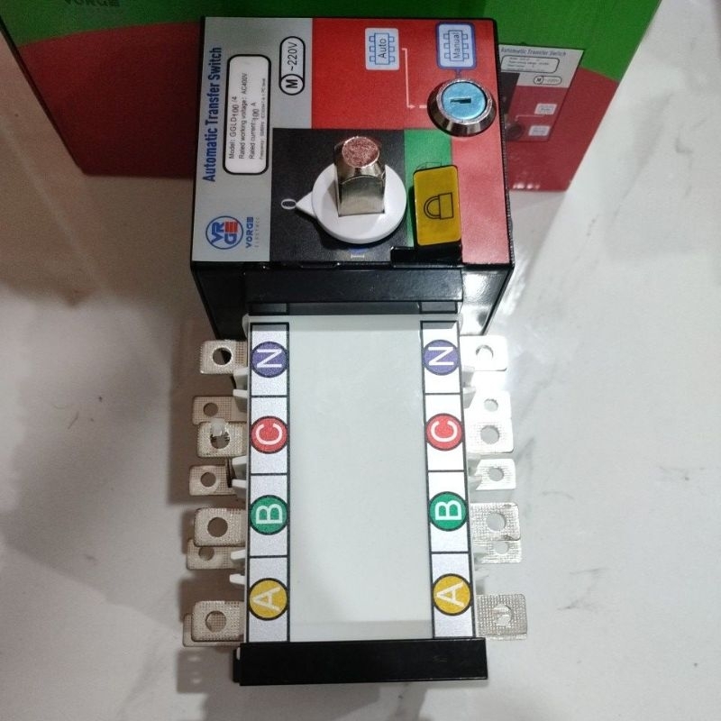 Jual COS Motorized Change Over Switch ATS Automatic Transfer switch VORGE GGLD-100/4 GARANSI 18 ...
