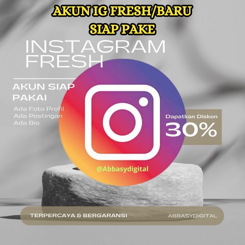 Jual AKUN IG FRESH FULL GARANSI IG MURAH IG POLOS IG BARU AKUN ...