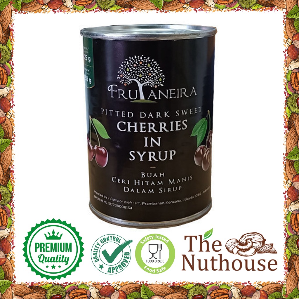 Jual Frutaneira Pitted Dark Sweet Cherries In Syrup / Buah Ceri Hitam ...