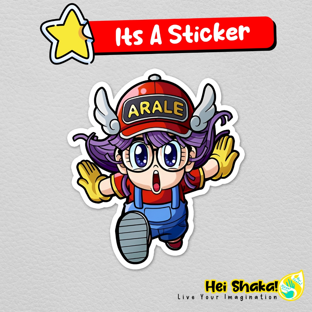 Jual Stiker Arale Running Sticker Anime Manga Nostalgic Bahan Vinyl ...