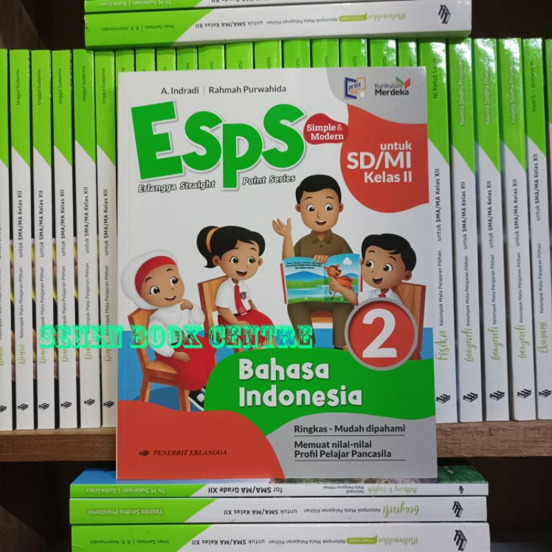 Jual Buku ESPS Bahasa Indonesia Kelas 2 SD/Mi Erlangga Kurikulum Merdeka | Shopee Indonesia