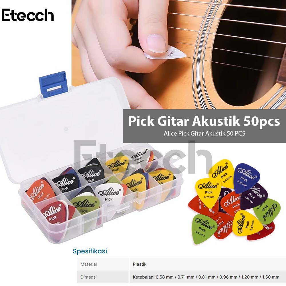Jual Alice Pick Gitar Akustik 50 PCS | Shopee Indonesia