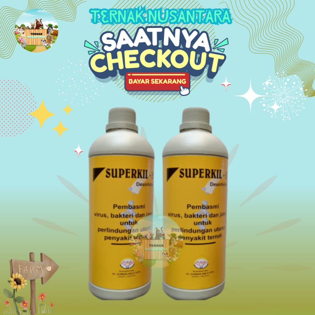 Jual Superkill 1L - Desinfektan Untuk Ternak Spectrum Luas | Sumber Multi Vita | Shopee Indonesia