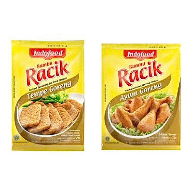 Jual Indofood - Bumbu Racik instan Ayam Goreng , Tempe Goreng | Shopee ...
