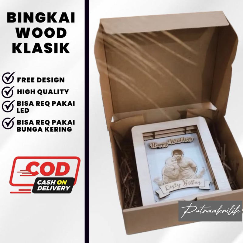 Jual bingkai wood klasik | bingkai wood custom | Shopee Indonesia