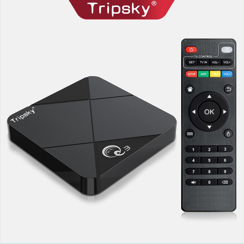 Jual Tripsky Q3 Android Tv Box 2gb Ram16gb Rom Tv Box Android 9 Unlock Tv Box 2.4G Wifi | Shopee ...