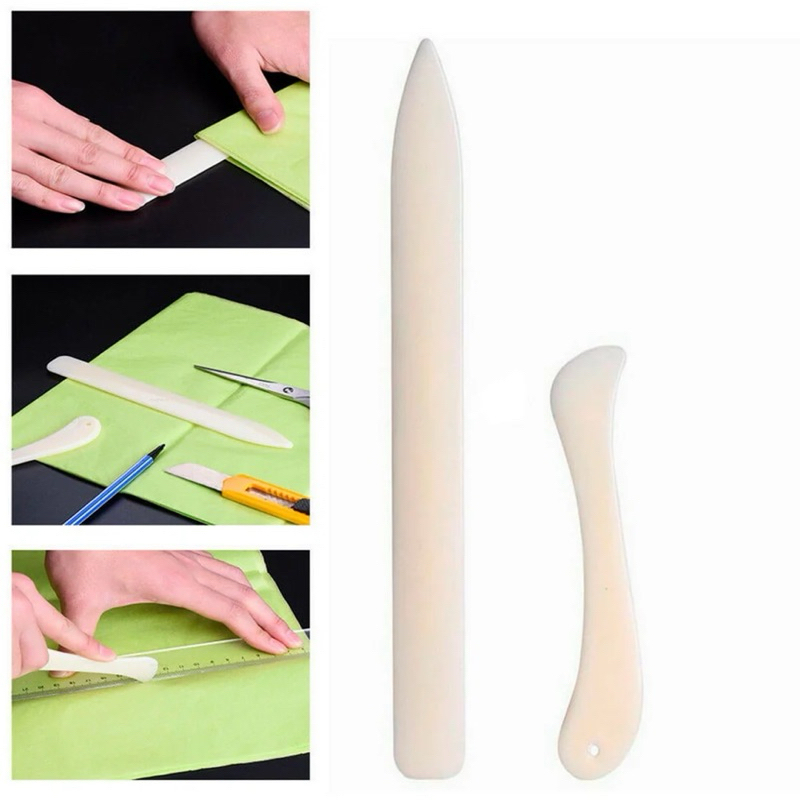 Jual M2 Bone folder Pelipat Kertas Kulit Plastic Bone Folder Slicker ...