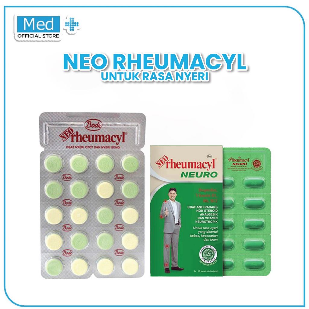 Jual Med+ Neo Rheumacyl Neuro isi 10 Tablet / Neo Rheumacyl isi 20 ...
