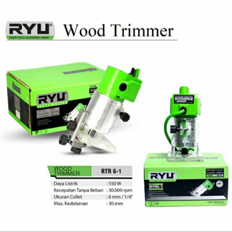 Jual TRIMMER RYU RTR 6-1 / MESIN PROFIL RYU/MESIN ROUTER MINI RYU ...