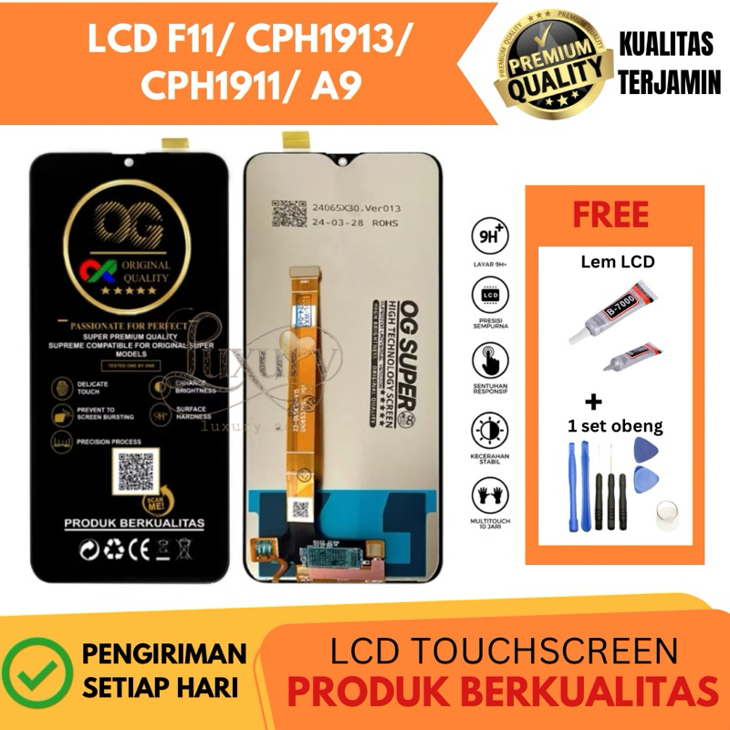 Jual LCD Touchscreen OPPO F11/ CPH1913/ CPH1911/ A9 Original Free lem ...