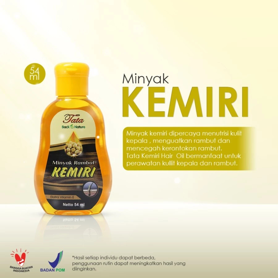 Jual Tata Minyak Rambut Kemiri 33 ML DAN 54ml | Shopee Indonesia