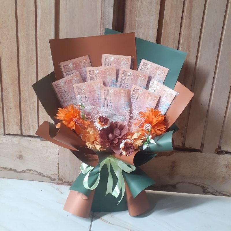 Jual (15, 10 LEMBAR ) Buket Uang Kosong/Kerangka Buket Uang | Shopee ...