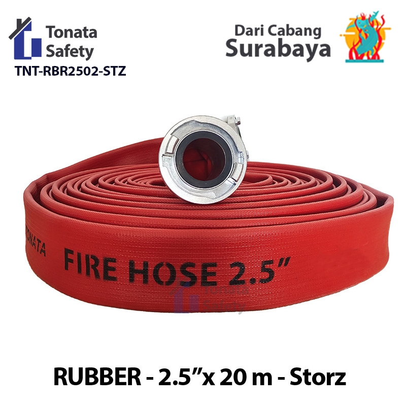 Jual Fire Hose Rubber Storz Tonata 2.5" x 20m / Selang Pemadam 20 m | Shopee Indonesia