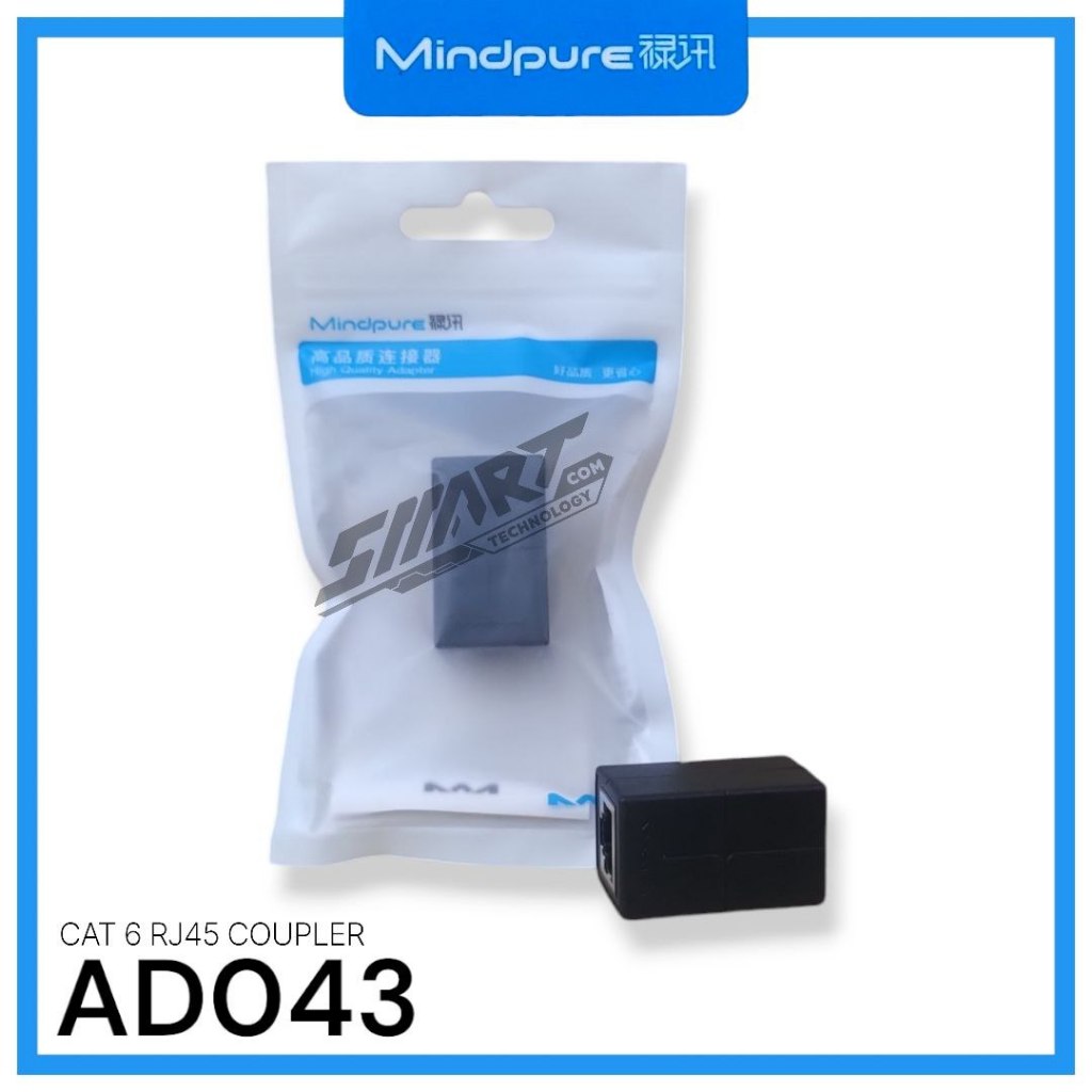 Jual Mindpure AD043 Barrel Gigabit Sambungan Kabel LAN RJ45 Coupler ...