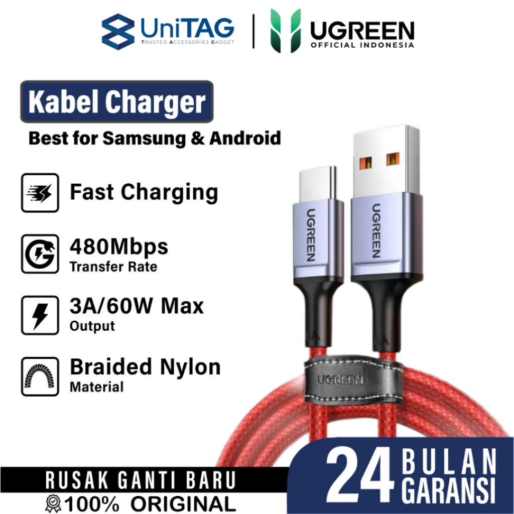Jual UGREEN Kabel Data Fast Charging Samsung Charger USB to Type C ...