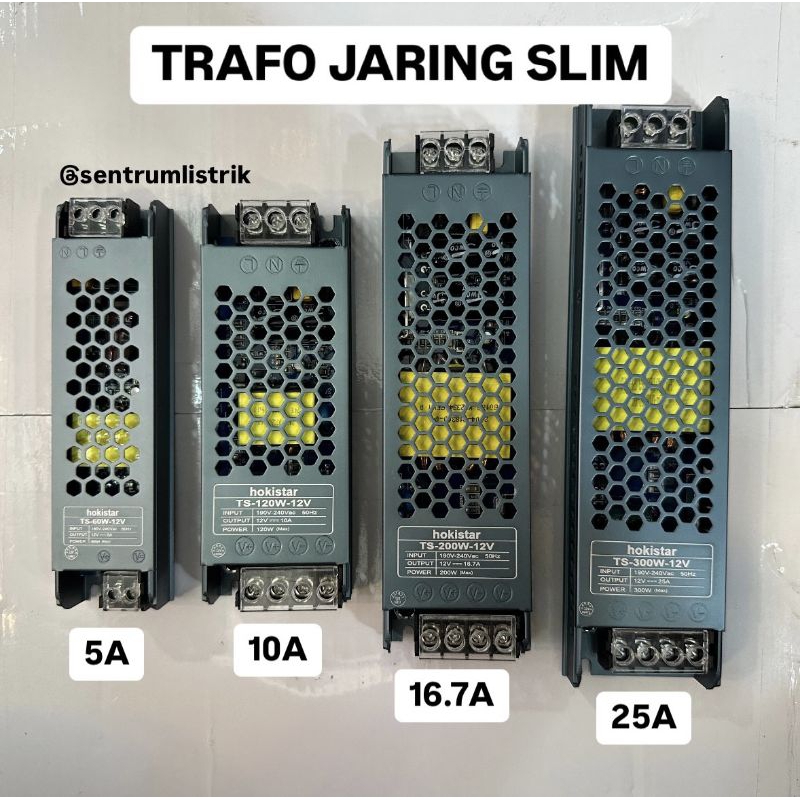 Jual Trafo Jaring Model Slim / Travo Jaring Slim / Power Supply Slim ...