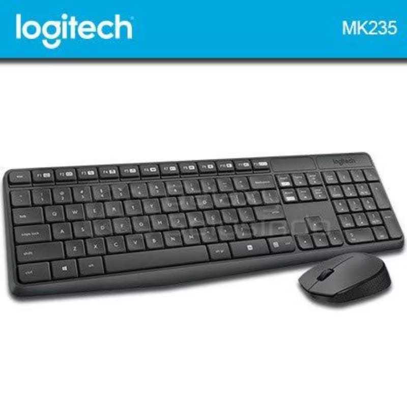 Jual Keyboard Mouse Combo wireless Logitech MK235 MK 235 Multimedia ...