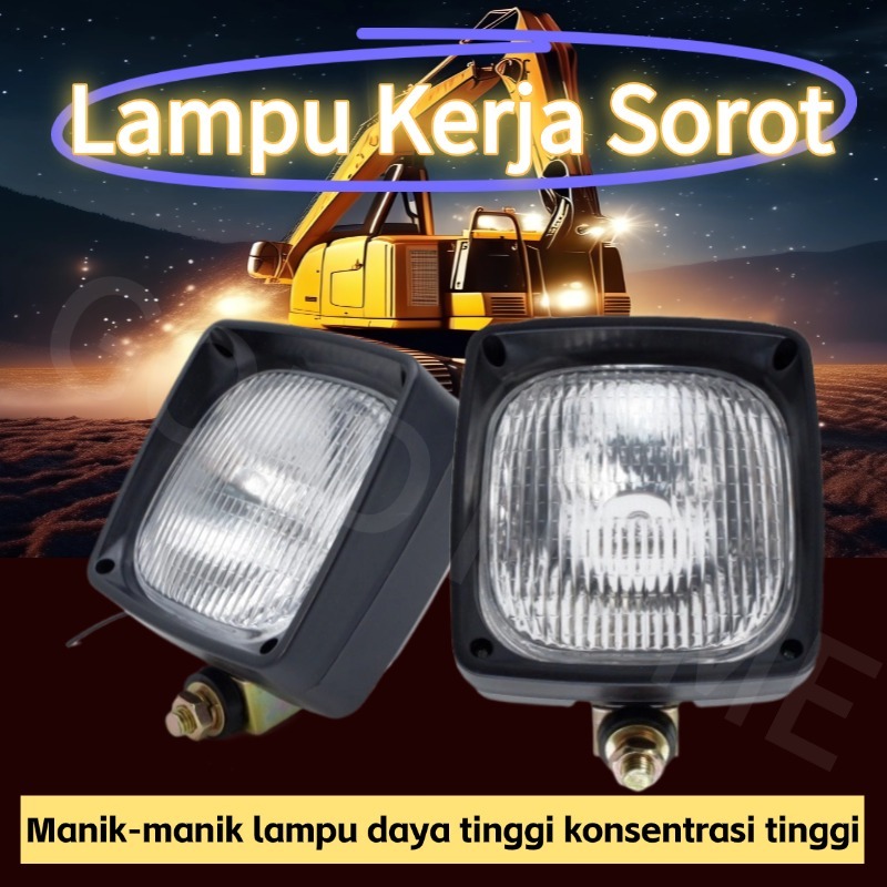 Jual LAMPU SOROT FORLIFT 24V DAN ALAT BERAT/LAMPU KERJA/Lampu Kabut Truck 24 Volt/14CMX14CM ...