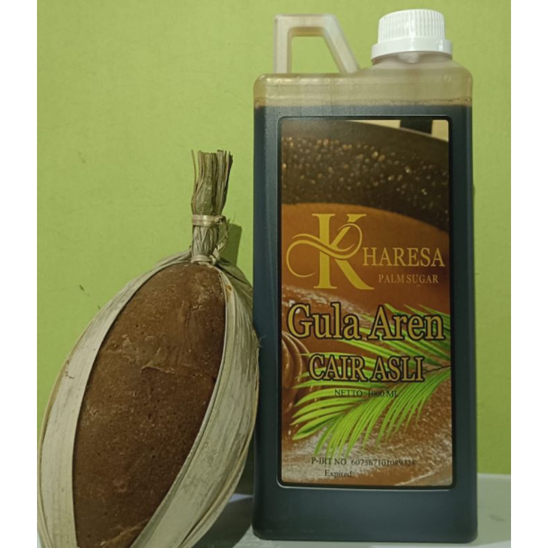 Jual Gula Aren Cair / Syrup Palm Sugar Organik 1000ml (KHARESA ...