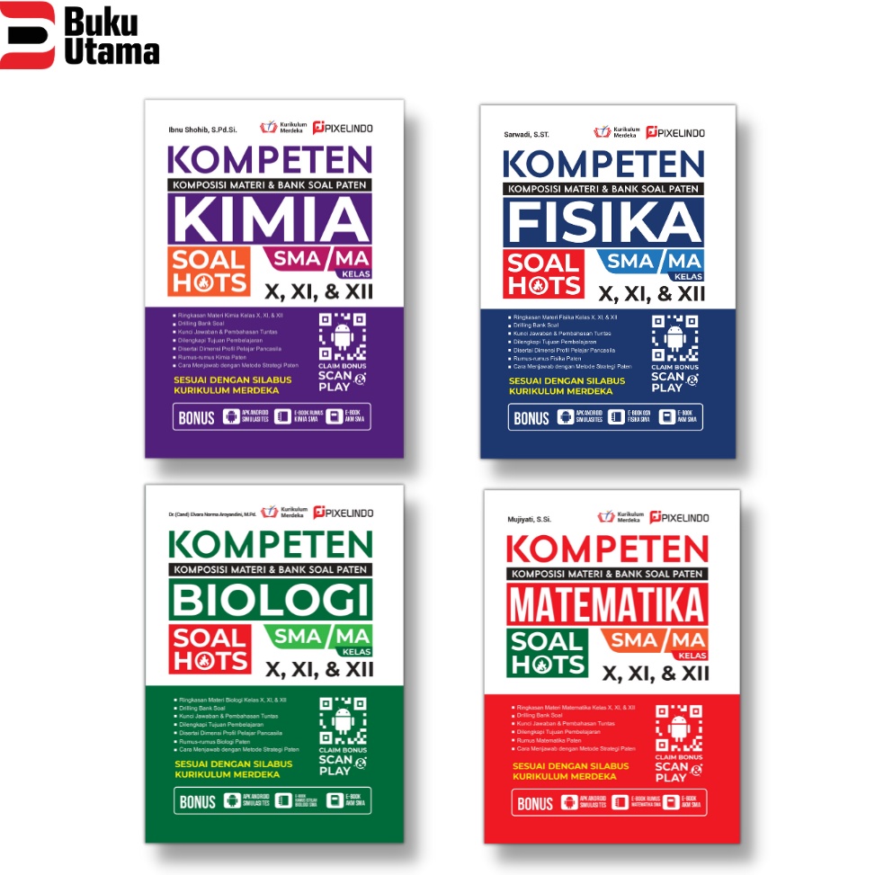 Jual KODE Q64K BUKU KOMPETEN FISIKA MATEMATIKA BIOLOGI KIMIA SMA KELAS X XI XII KURIKULUM ...