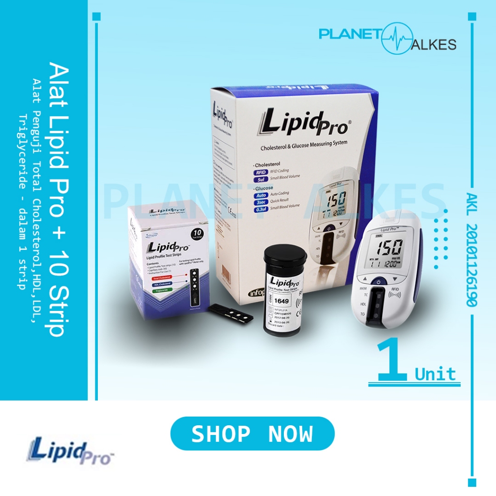 Jual LIPID PRO Alat Cek Kolesterol Total HDL LDL Trigliserida Lipidpro ...