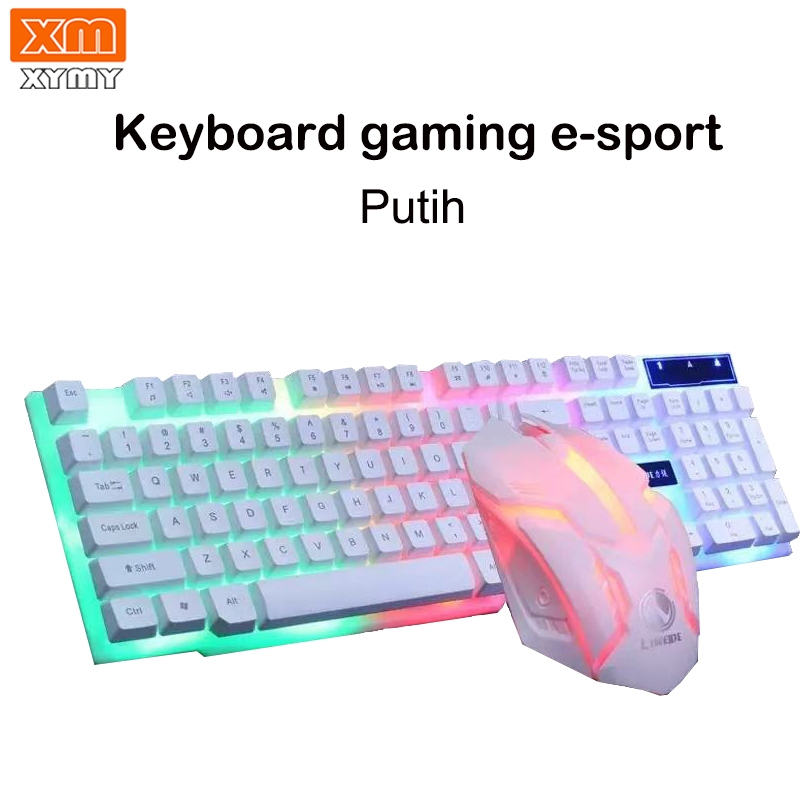 Jual XM XYMY Kombo Keyboard dan Mouse Gaming MENGMA dengan Lampu RGB ...