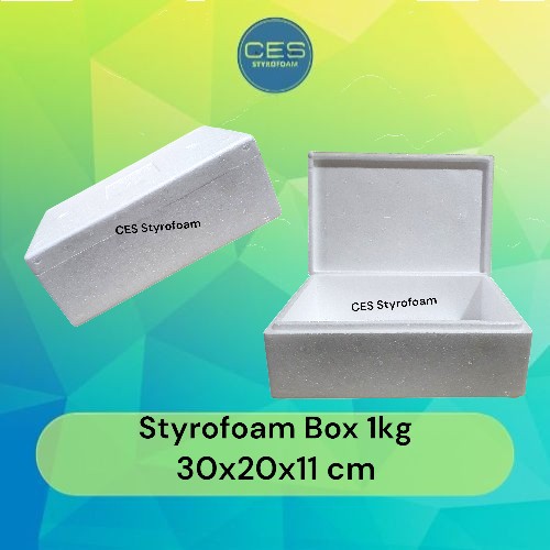 Jual Styrofoam Box 1 kg 30x20x11 cm / Sterefoam Packing Box 1kg ...