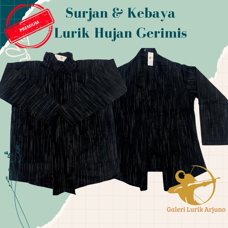 Jual [PREMIUM] BAJU LURIK JAWA PRIA DAN WANITA // LURIK HUJAN GERIMIS TENUN HALUS 100% // GALERI ...