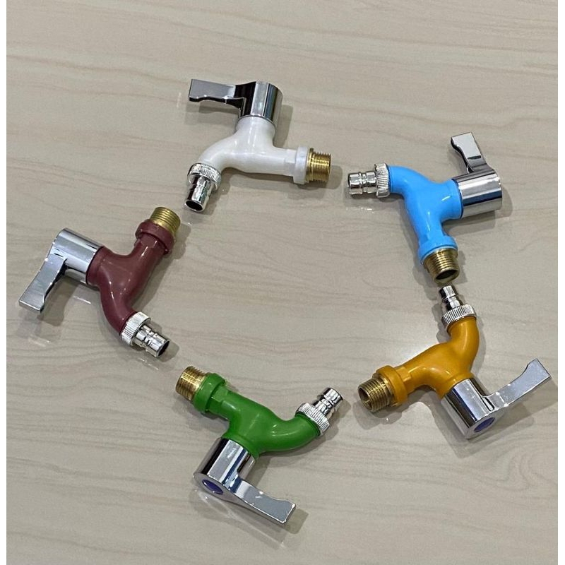 Jual kran air PPR warna warni 1/2 inchi / keran air taman kamar mandi ...