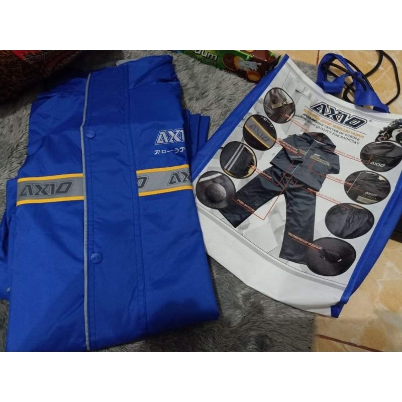 Jual Jas hujan merk AXIO Original / Jas hujan bahan tebal AXIO ...