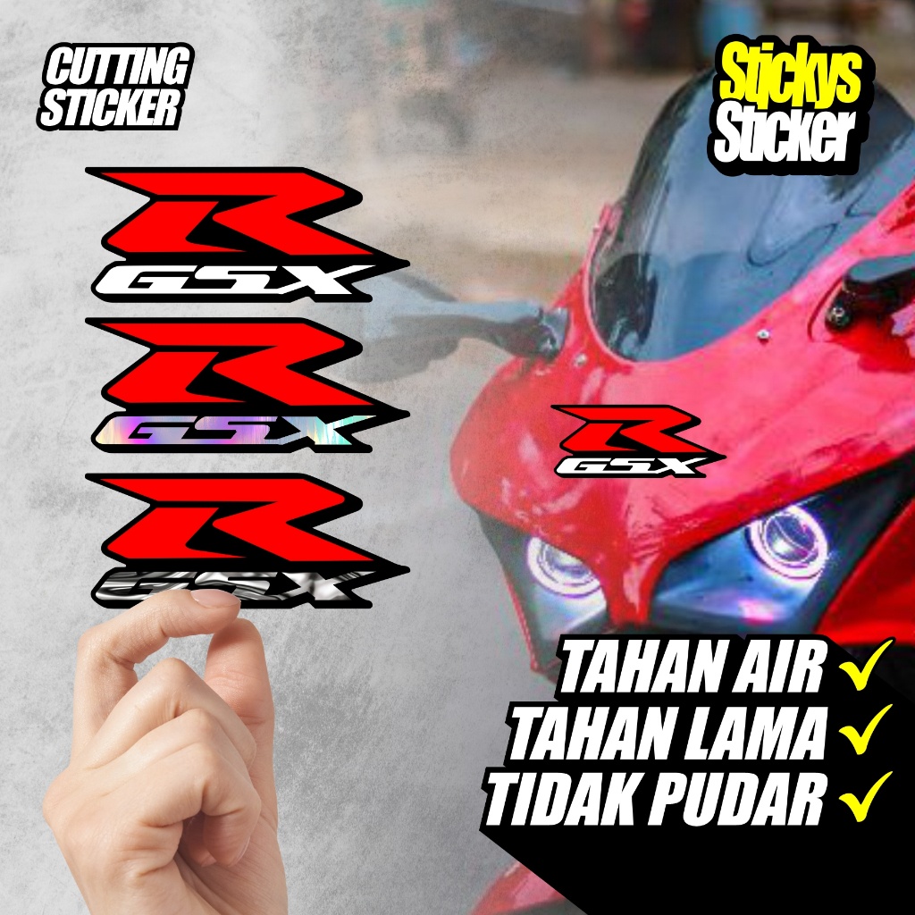 Jual Sticker logo GSX R cutting sticker SUZUKI GSX R 3 pilihan warna ...