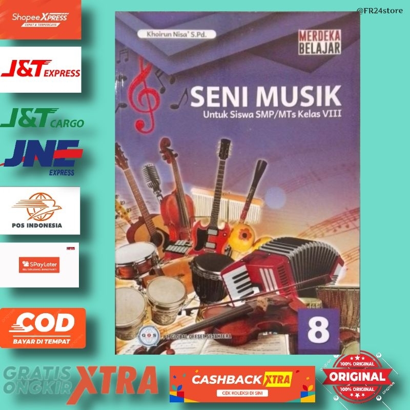 Jual BUKU SENI MUSIK KURIKULUM MERDEKA UNTUK KELAS 8/VIII SMP/MTS | Shopee Indonesia