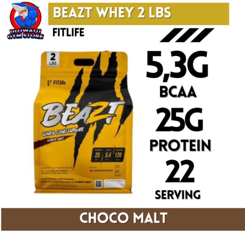 Jual FITLIFE BEAZT 2LBS /CHOCO MALT | Shopee Indonesia