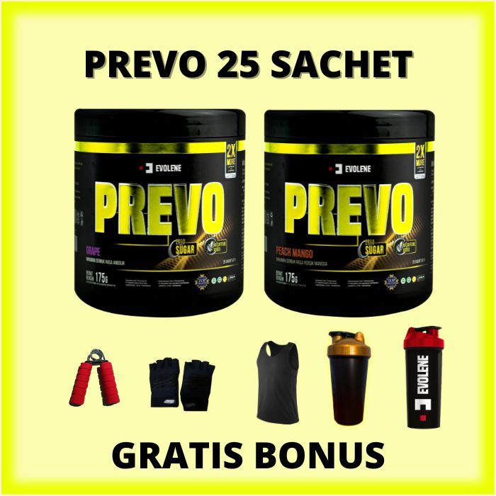 Jual PREVO PREWORKOUT 1 BOTOL 45 SERVING EVOLENE BPOM HALAL PRE WORKOUT ...