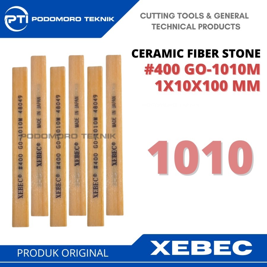 Jual XEBEC #400 GO-1010M 1x10x100 mm Ceramic Fiber Stone Xebec GO 1010M Grit 400 Polishing Stone ...