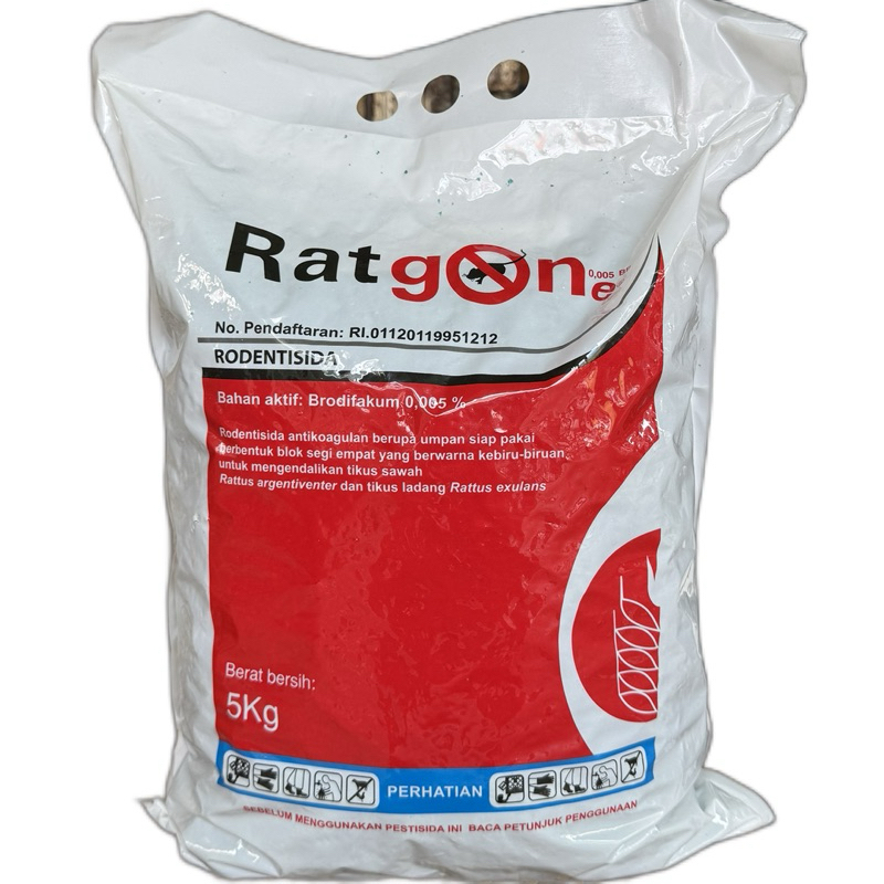 Jual RODENTISIDA RATGONE 0.005 BB 5 KG/RACUN TIKUS SAWAH, RUMAH, LADANG ...