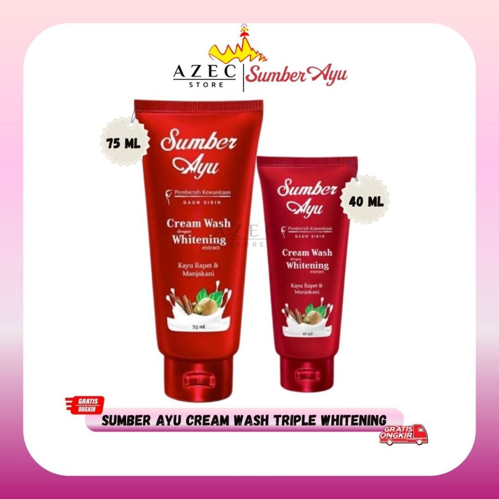 Jual Sumber Ayu Cream Wash Triple Whitening | Shopee Indonesia