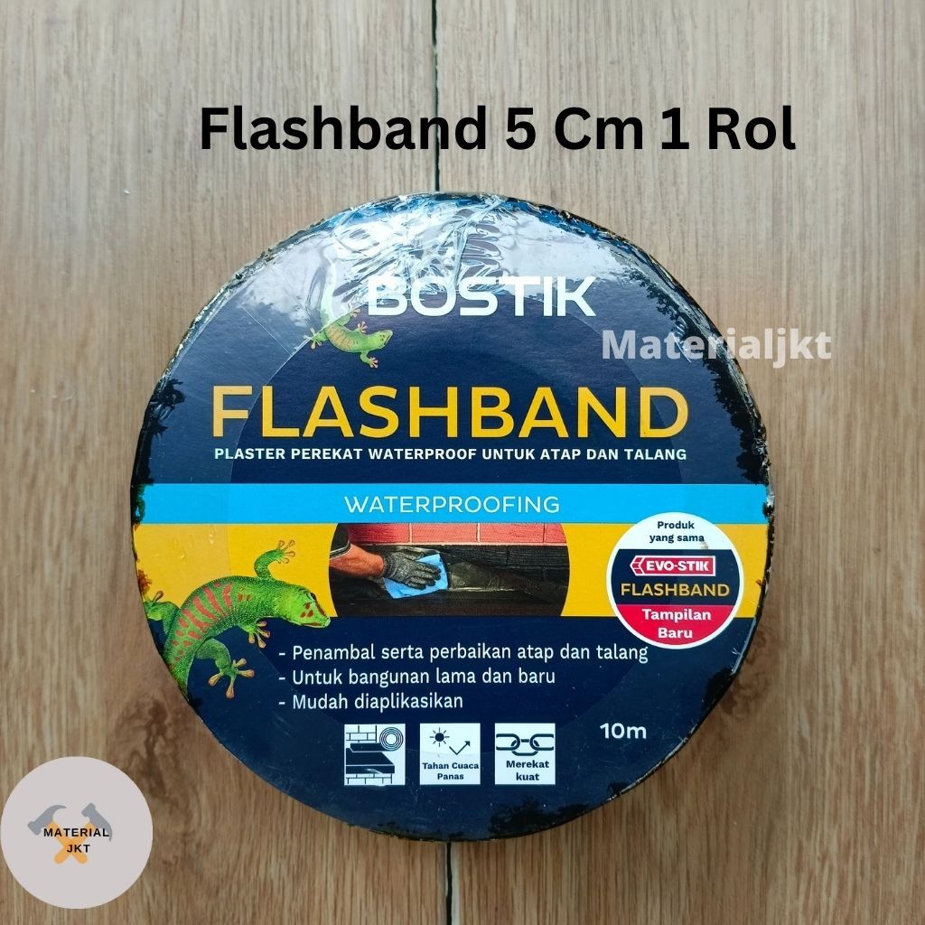 Jual 1 Rol Flashband Bostik Plasban Solasi Tambal Bocor Genteng Atap ...
