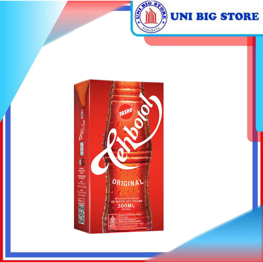 Jual Teh Botol Sosro Kotak Orignal Melati 300 ml Jasmine Tea | Shopee Indonesia