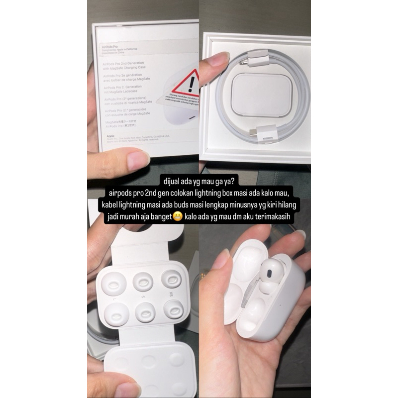 Jual Apple Airpods Pro (sisa 1 yang kanan) | Shopee Indonesia