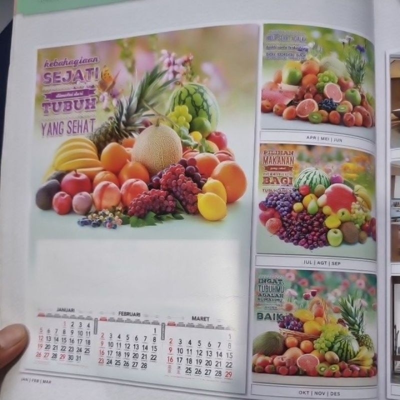 Jual PO SABLON KALENDER DINDING TOKO SURBAKTI SABLON 1 WARNA MERAH ...