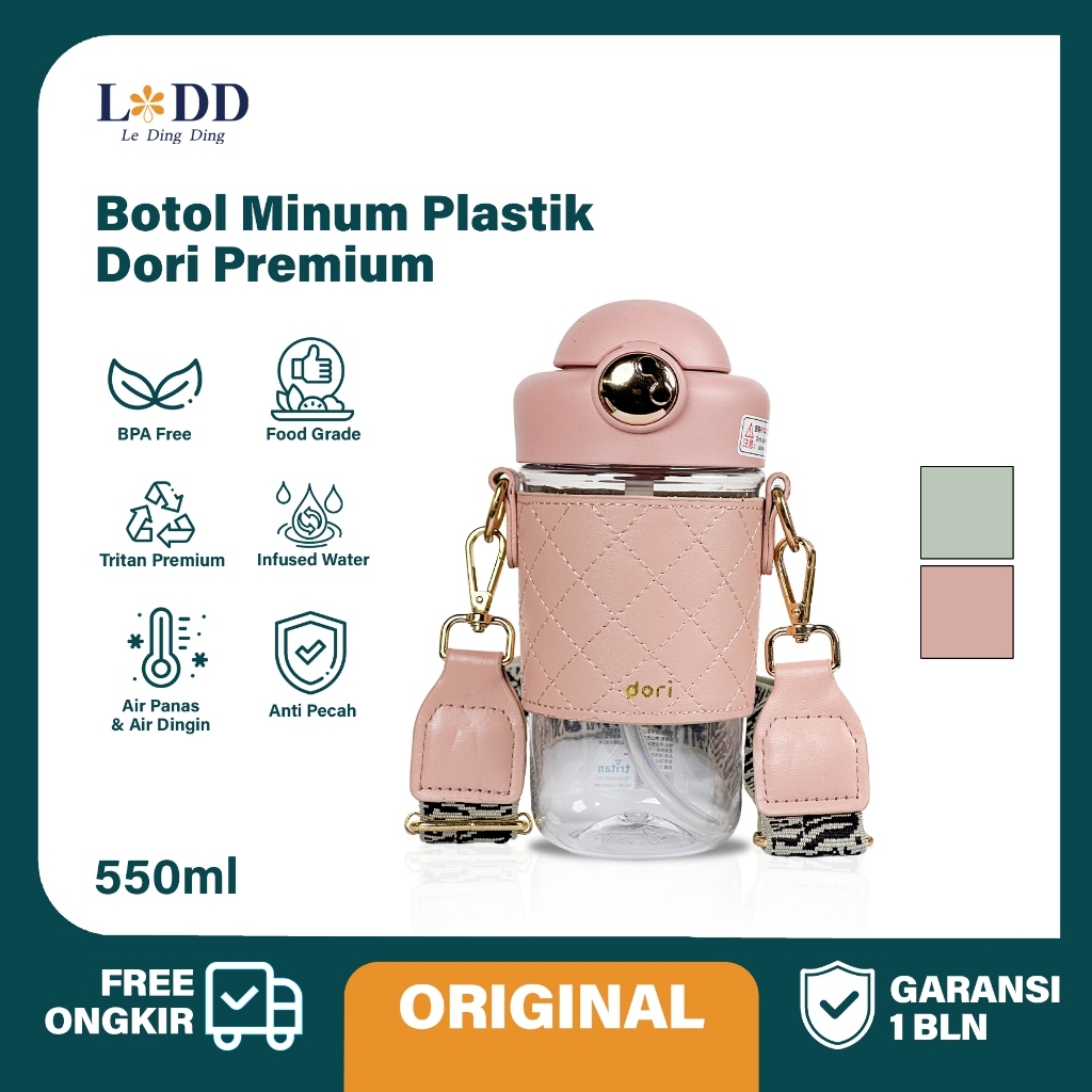 Jual Botol Minum Tritan Multicolour Dengan Sedotan dan Strap BPA Free 550ML Bottles | Shopee ...