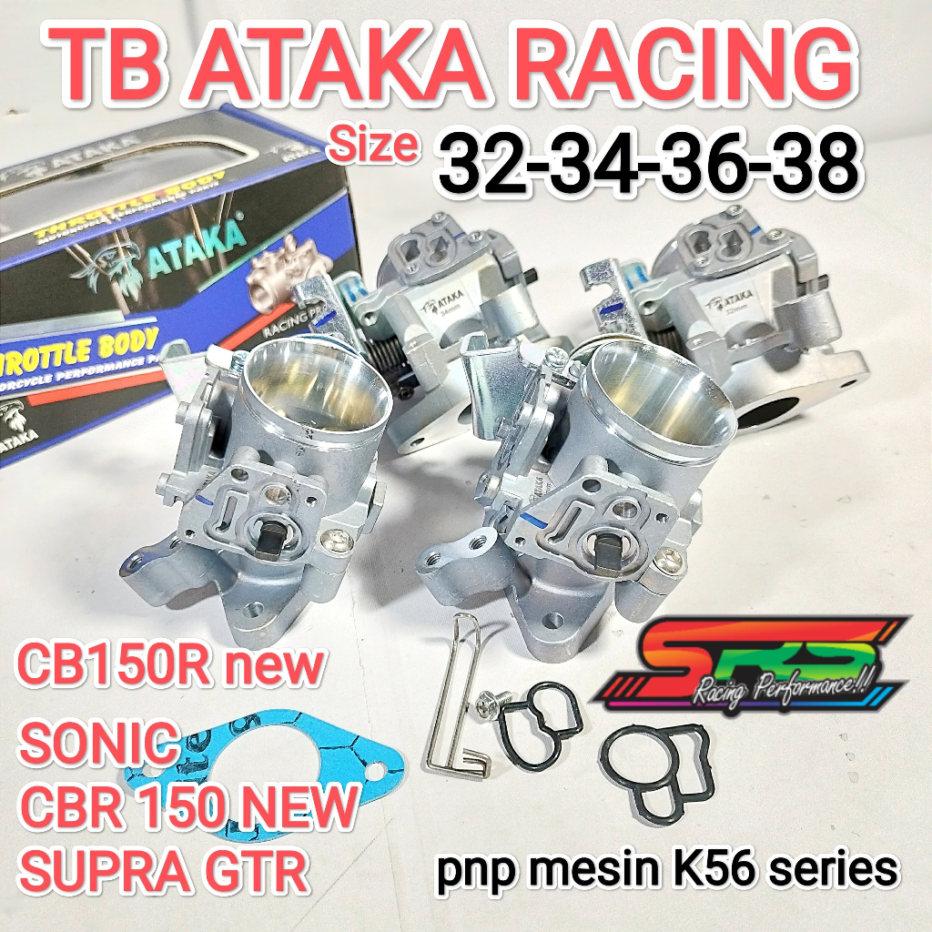 Jual THROTTLE Body Kit TB ataka SONIC SUPRA GTR CBR150 K56 SERIES ...