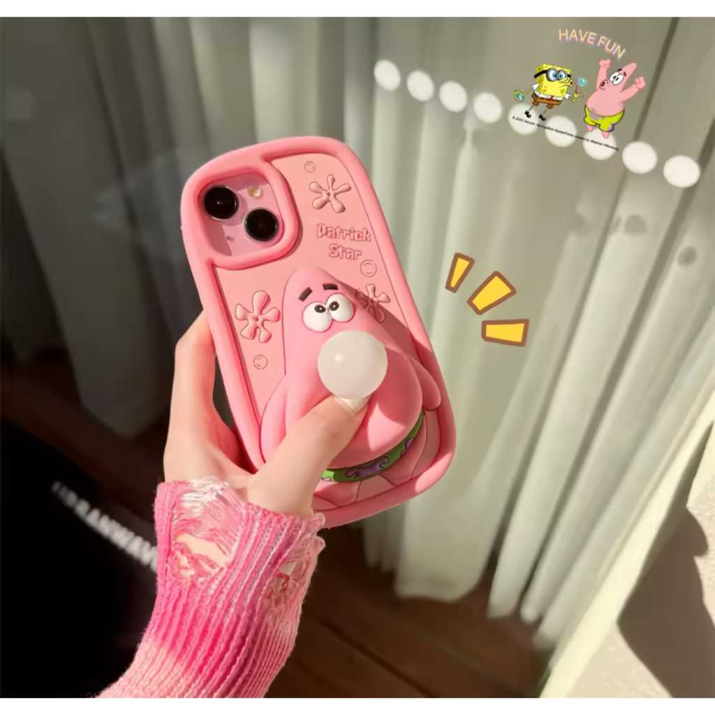 Jual Casing gelembung tiup series Patrick Lucu ready stok ip 13 ip14 ip ...