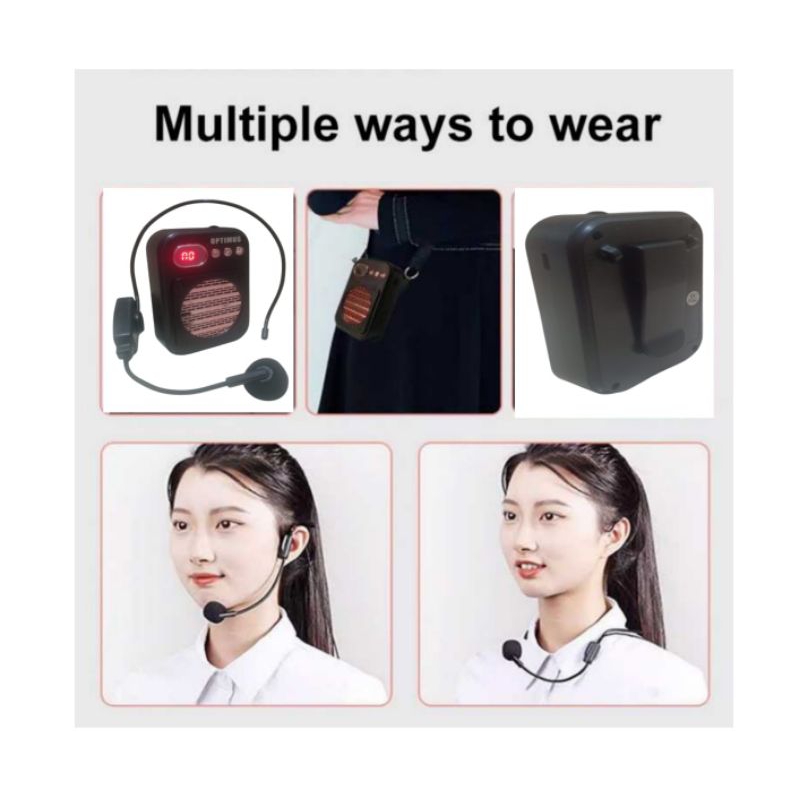 Jual 4 mic speaker pinggang microphone wireless bluetooth tour guide ...