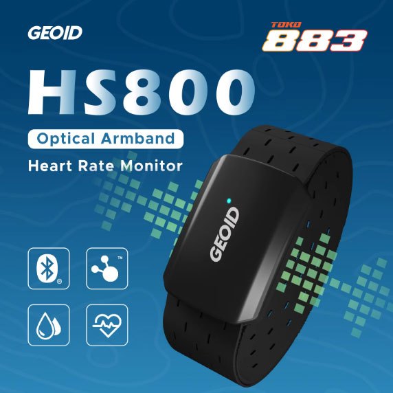 Jual GEOID HS800 Heart Rate Monitor Wrist Band Armband Wrist Strap BLE ...