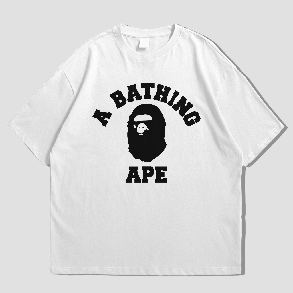 Jual T-Shirt Kaos Brand Bathing Ape Bape Oversize Full Print TEBAL ...